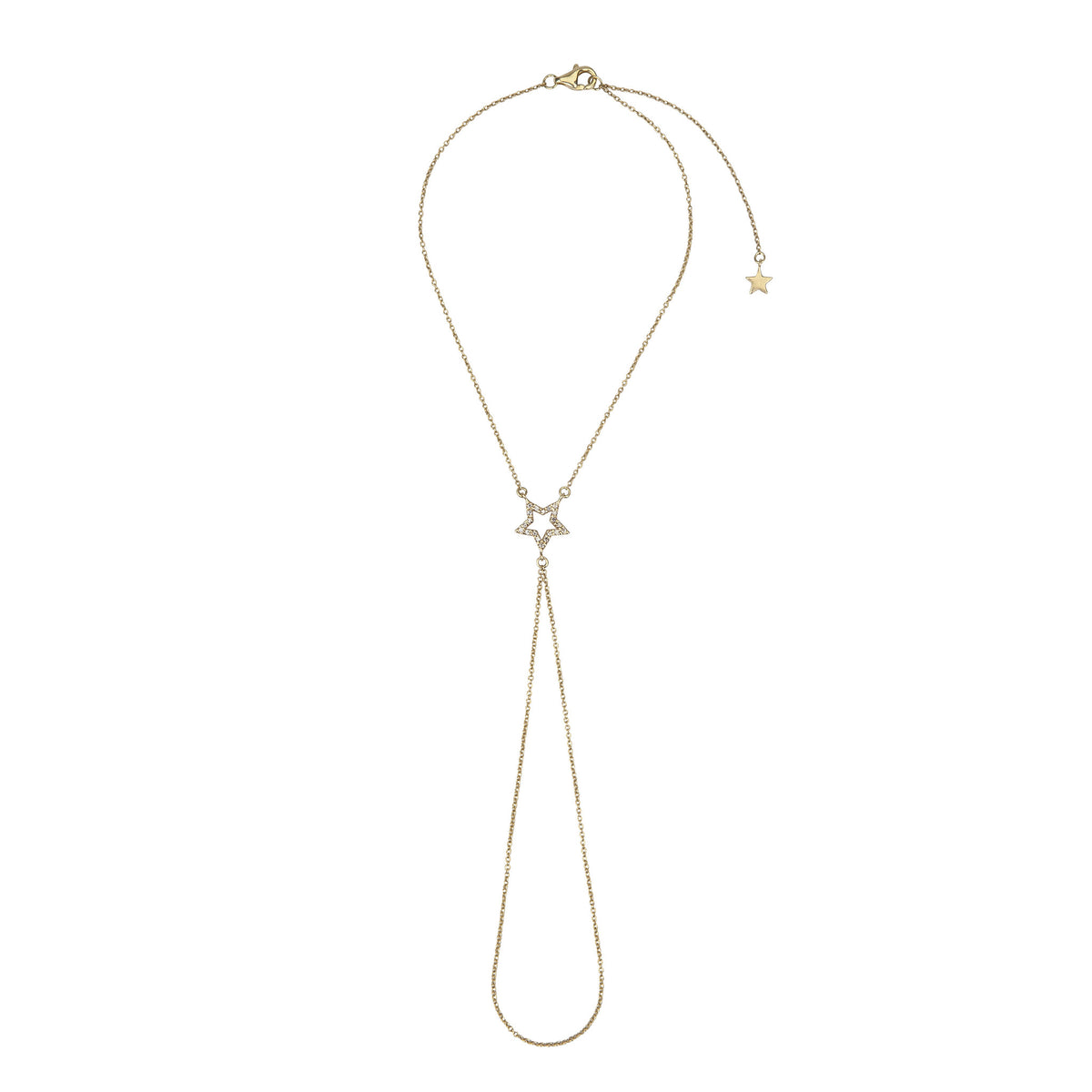 Astra Diamond Star Hand Chain | Crystal Streets